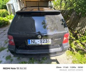 Черный Фольксваген Пассат Б5 2001 в Юрмала, объемом двигателя 2.00 л и пробегом 315 тыс. км за 2300 €, фото 6 на AUTOMOTO.COM.LV