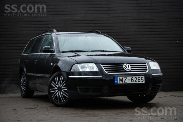 Black Volkswagen Passat B5 2002 in Riga, with an engine capacity of 1.90 L and mileage of 0 thousand km for 1350 €, photo 2 on AUTOMOTO.COM.LV