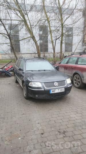 Black Volkswagen Passat B5 2002 in Riga, with an engine capacity of 1.90 L and mileage of 398 thousand km for 750 €, photo  on AUTOMOTO.COM.LV