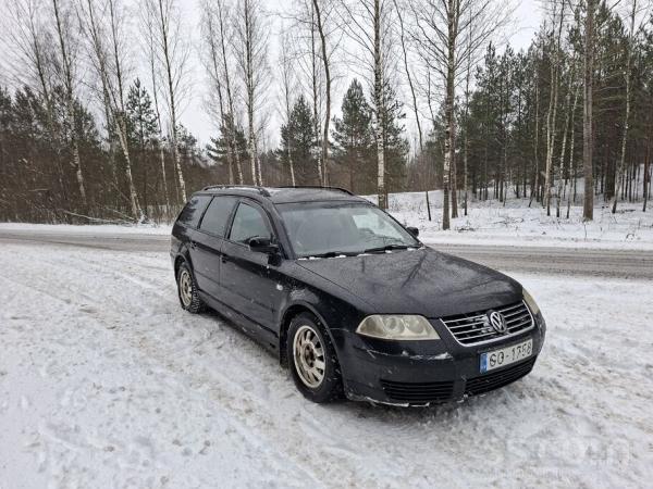 Black Volkswagen Passat B5 2002 in Daugavpils, with an engine capacity of 1.90 L and mileage of 322 thousand km for 1500 €, photo 2 on AUTOMOTO.COM.LV
