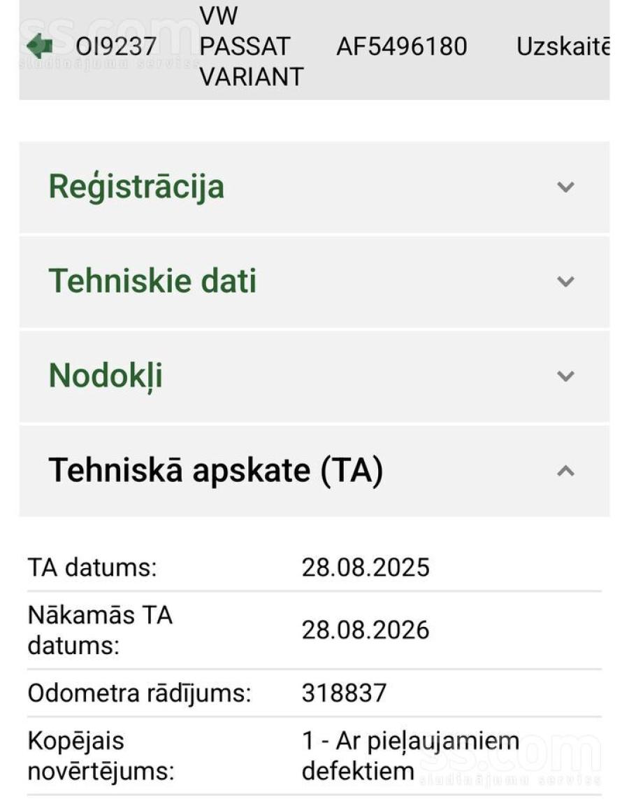 Черный Фольксваген Пассат Б5 2002 в Даугавпилс, объемом двигателя 1.90 л и пробегом 0 тыс. км за 1850 €, фото 18 на AUTOMOTO.COM.LV