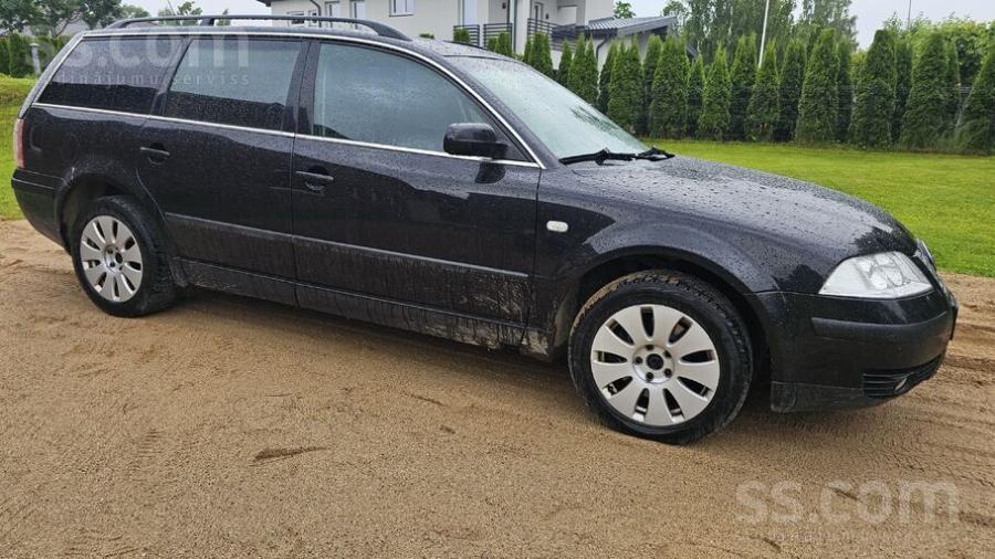 Black Volkswagen Passat B5 2002 in Cesis, with an engine capacity of 1.90 L and mileage of 416 thousand km for 1100 €, photo 4 on AUTOMOTO.COM.LV