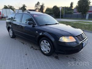 Black Volkswagen Passat B5 2002 in Rezekne, with an engine capacity of 1.90 L and mileage of 494 thousand km for 1590 €, photo 3 on AUTOMOTO.COM.LV