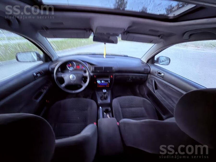 Black Volkswagen Passat B5 2002 in Rezekne, with an engine capacity of 1.90 L and mileage of 494 thousand km for 1590 €, photo 6 on AUTOMOTO.COM.LV