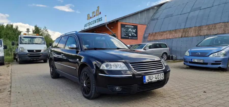 Black Volkswagen Passat B5 2002 in Valmiera, with an engine capacity of 1.90 L and mileage of 326 thousand km for 1650 €, photo 1 on AUTOMOTO.COM.LV
