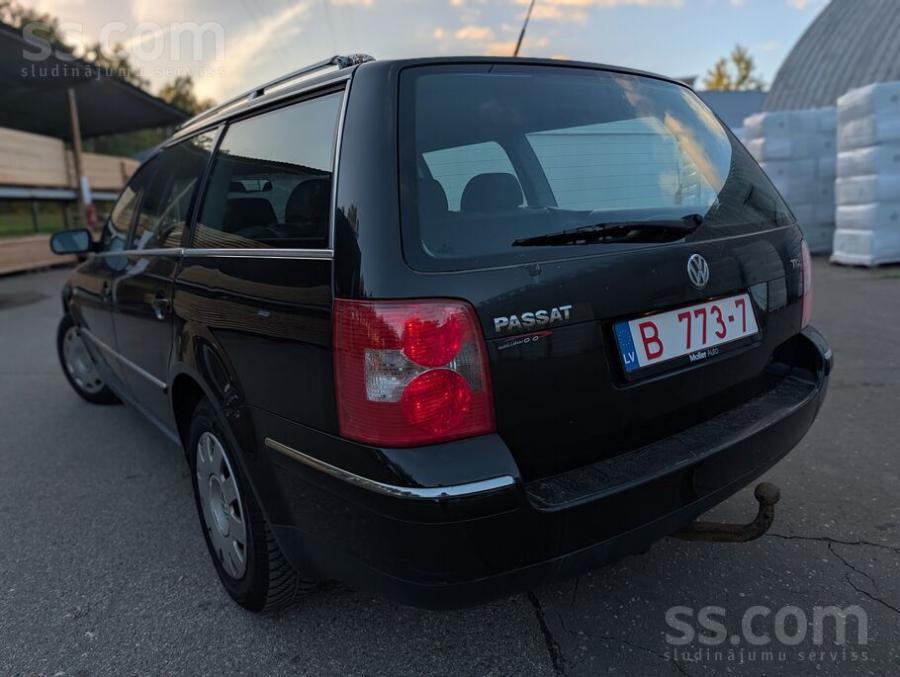 Черный Фольксваген Пассат Б5 2002 в Юрмала, объемом двигателя 1.90 л и пробегом 414 тыс. км за 1990 €, фото 7 на AUTOMOTO.COM.LV