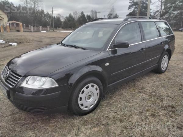 Black Volkswagen Passat B5 2003 in Rezekne, with an engine capacity of 1.90 L and mileage of 272 thousand km for 2350 €, photo 1 on AUTOMOTO.COM.LV