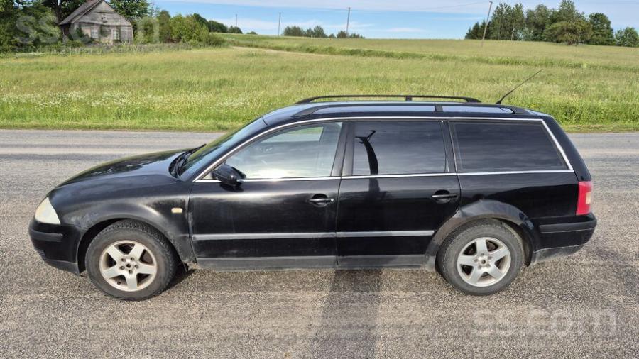 Black Volkswagen Passat B5 2003 in Jekabpils, with an engine capacity of 1.90 L and mileage of 489 thousand km for 1100 €, photo 3 on AUTOMOTO.COM.LV