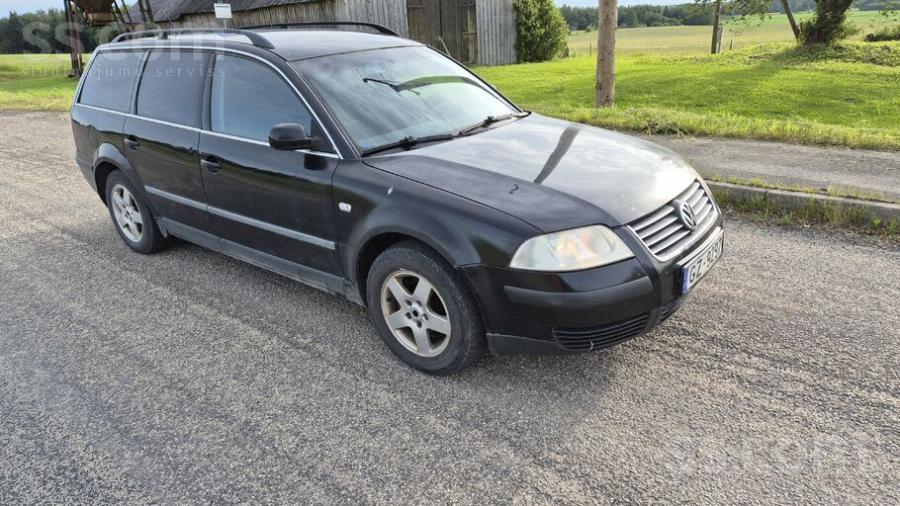 Black Volkswagen Passat B5 2003 in Jekabpils, with an engine capacity of 1.90 L and mileage of 489 thousand km for 1100 €, photo 7 on AUTOMOTO.COM.LV