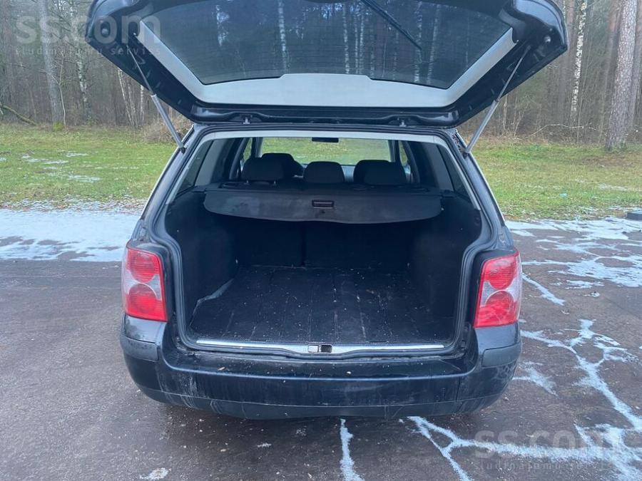 Melns Volkswagen Passat B5 2003 Jēkabpils, ar dzinēja tilpumu 1.90 L un nobraukumu 300 tūkst. km par 1400 €, foto 9 vietnē AUTOMOTO.COM.LV