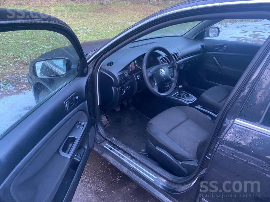Melns Volkswagen Passat B5 2003 Jēkabpils, ar dzinēja tilpumu 1.90 L un nobraukumu 300 tūkst. km par 1400 €, foto 14 vietnē AUTOMOTO.COM.LV
