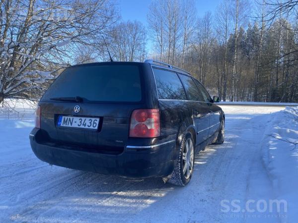 Black Volkswagen Passat B5 2003 in Aluksne, with an engine capacity of 1.90 L and mileage of 413 thousand km for 2100 €, photo 3 on AUTOMOTO.COM.LV