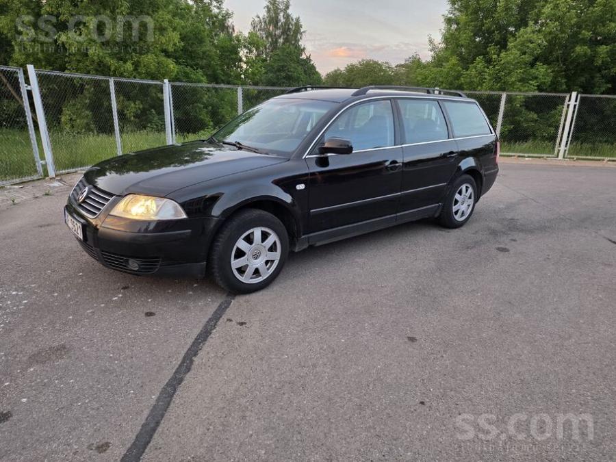 Черный Фольксваген Пассат Б5 2003 в Даугавпилс, объемом двигателя 1.90 л и пробегом 362 тыс. км за 2350 €, фото 1 на AUTOMOTO.COM.LV