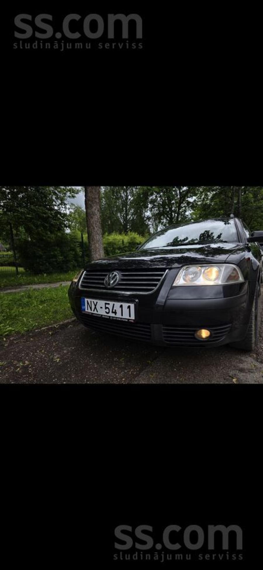 Melns Volkswagen Passat B5 2003 Cēsis, ar dzinēja tilpumu 1.90 L un nobraukumu 263 tūkst. km par 2475 €, foto 1 vietnē AUTOMOTO.COM.LV