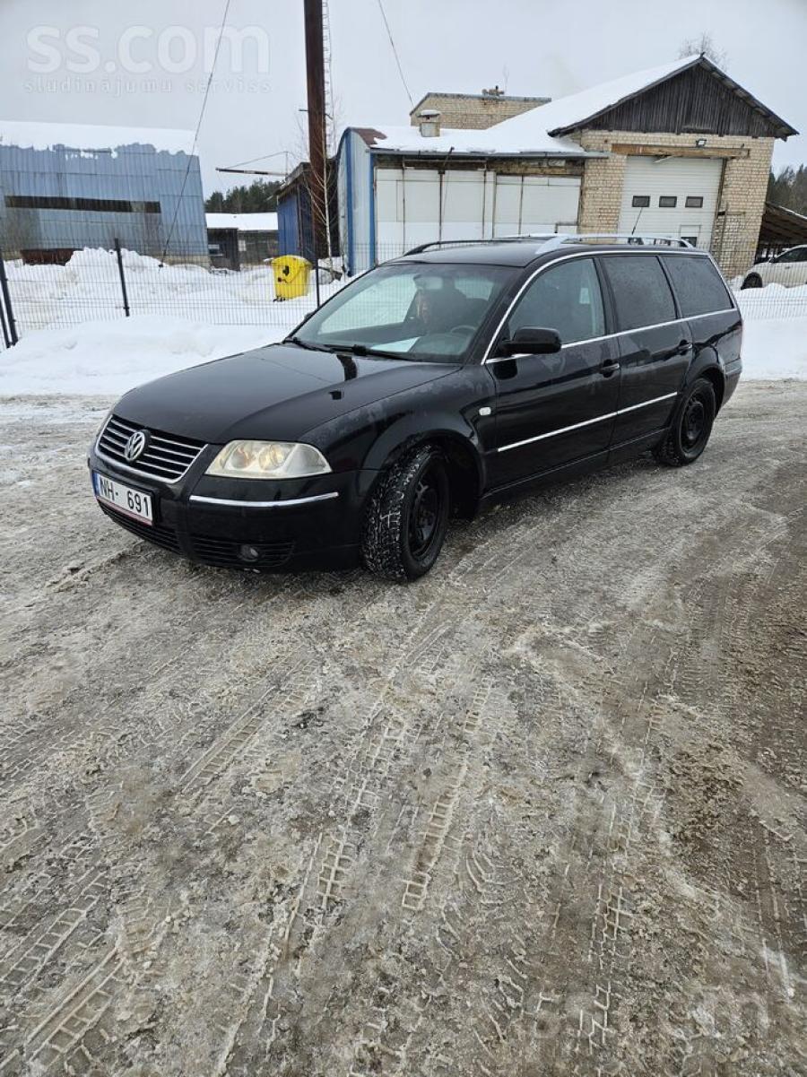 Melns Volkswagen Passat B5 2003 Madona, ar dzinēja tilpumu 1.90 L un nobraukumu 444 tūkst. km par 1500 €, foto 1 vietnē AUTOMOTO.COM.LV