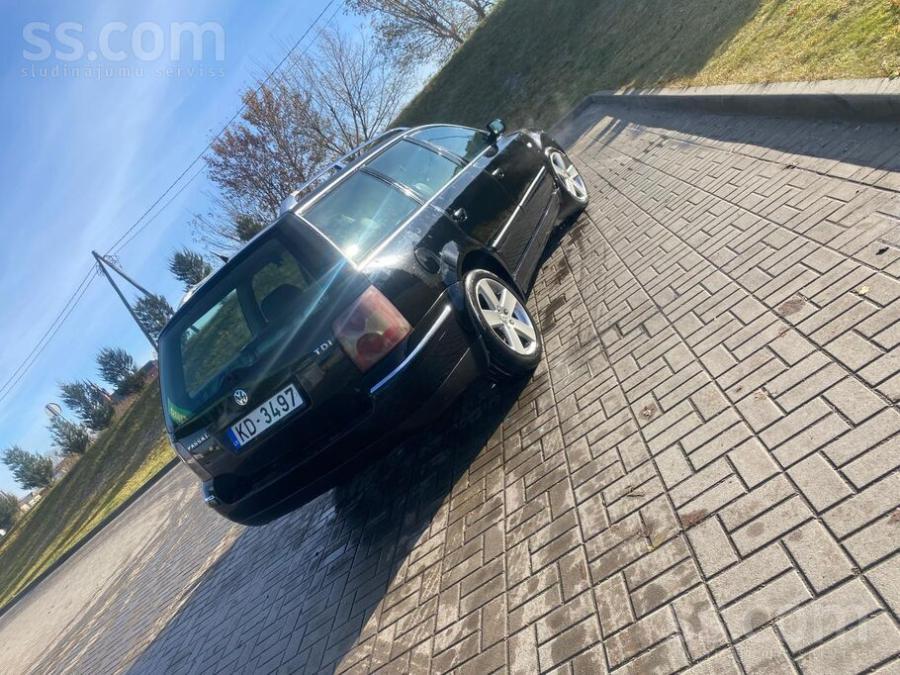 Black Volkswagen Passat B5 2003 in Rezekne, with an engine capacity of 1.90 L and mileage of 388 thousand km for 1800 €, photo 8 on AUTOMOTO.COM.LV