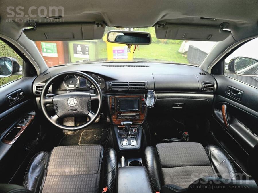 Black Volkswagen Passat B5 2003 in Riga, with an engine capacity of 1.90 L and mileage of 420 thousand km for 1650 €, photo 6 on AUTOMOTO.COM.LV