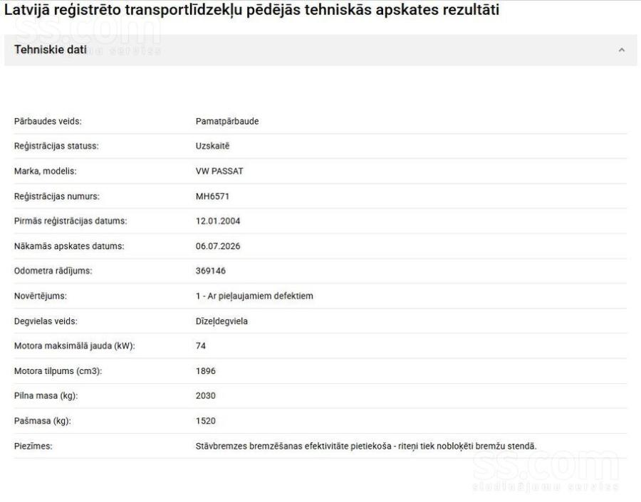 Melns Volkswagen Passat B5 2004 Jelgava, ar dzinēja tilpumu 1.90 L un nobraukumu 373 tūkst. km par 1500 €, foto 16 vietnē AUTOMOTO.COM.LV