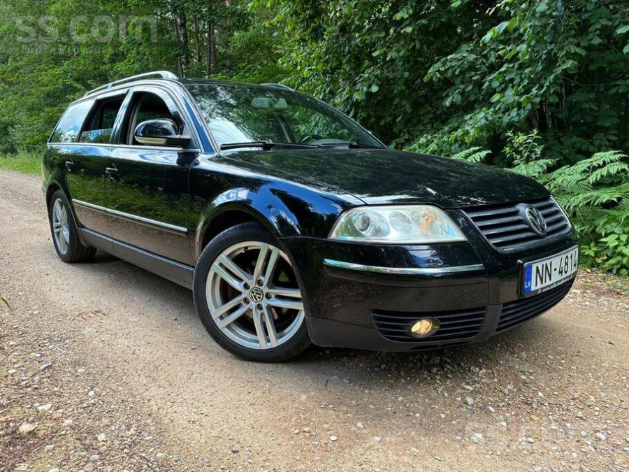 Черный Фольксваген Пассат Б5 2004 в Елгава, объемом двигателя 1.90 л и пробегом 248 тыс. км за 3200 €, фото 1 на AUTOMOTO.COM.LV