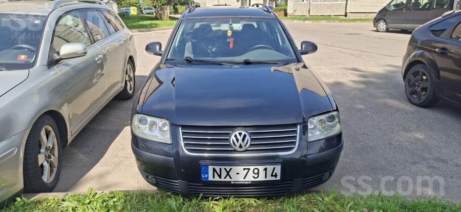 Melns Volkswagen Passat B5 2004 Daugavpils, ar dzinēja tilpumu 1.90 L un nobraukumu 390 tūkst. km par 1450 €, foto 1 vietnē AUTOMOTO.COM.LV