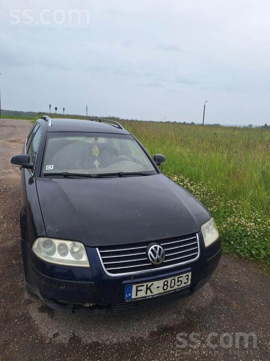 Black Volkswagen Passat B5 2005 in Cesis, with an engine capacity of 1.90 L and mileage of 505 thousand km for 350 €, photo 1 on AUTOMOTO.COM.LV
