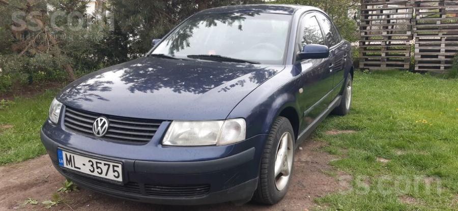 Blue Volkswagen Passat B5 1999 in Daugavpils, with an engine capacity of 1.90 L and mileage of 390 thousand km for 1500 €, photo 2 on AUTOMOTO.COM.LV