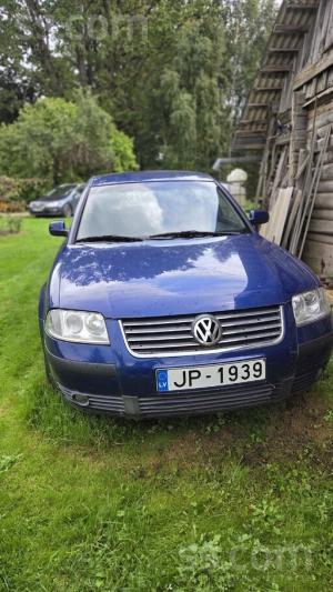 Blue Volkswagen Passat B5 2001 in Valmiera, with an engine capacity of 2.00 L and mileage of 248 thousand km for 1400 €, photo  on AUTOMOTO.COM.LV
