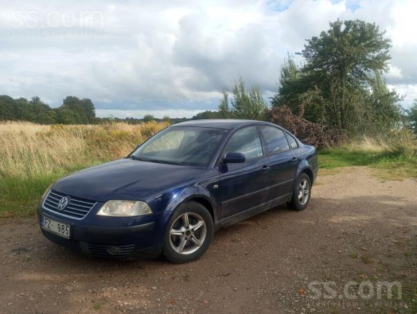 Blue Volkswagen Passat B5 2003 in Aizkraukle, with an engine capacity of 1.90 L and mileage of 0 thousand km for 1100 €, photo 5 on AUTOMOTO.COM.LV