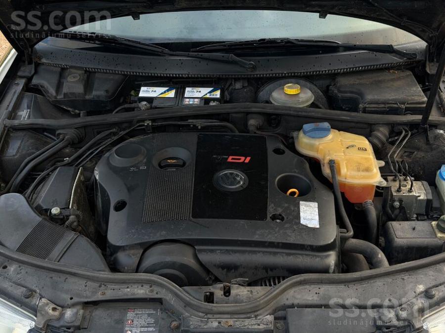 Blue Volkswagen Passat B5 1999 in Ogre, with an engine capacity of 1.90 L and mileage of 367 thousand km for 2250 €, photo 9 on AUTOMOTO.COM.LV