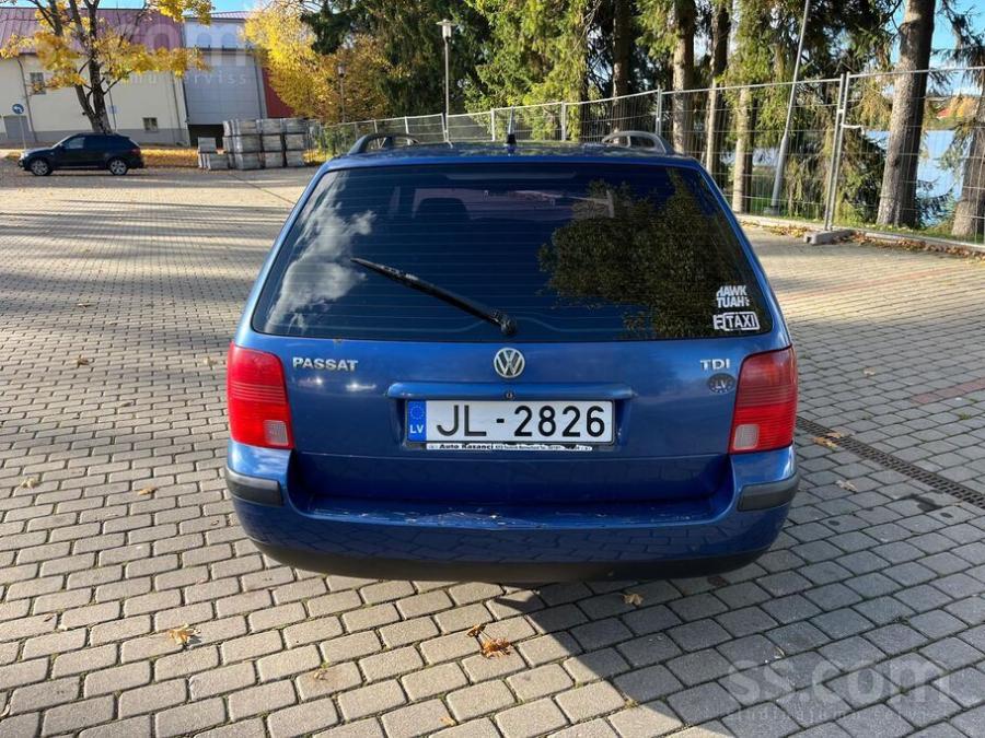 Синий Фольксваген Пассат Б5 1999 в Алуксне, объемом двигателя 1.90 л и пробегом 343 тыс. км за 1350 €, фото 7 на AUTOMOTO.COM.LV