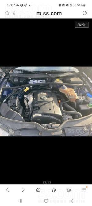 Blue Volkswagen Passat B5 2000 in Riga, with an engine capacity of 1.90 L and mileage of 441 thousand km for 1450 €, photo 4 on AUTOMOTO.COM.LV