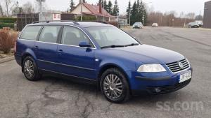 Blue Volkswagen Passat B5 2001 in Riga, with an engine capacity of 1.90 L and mileage of 0 thousand km for 1450 €, photo  on AUTOMOTO.COM.LV