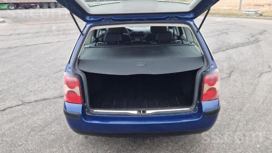 Blue Volkswagen Passat B5 2001 in Riga, with an engine capacity of 1.90 L and mileage of 0 thousand km for 1450 €, photo 13 on AUTOMOTO.COM.LV