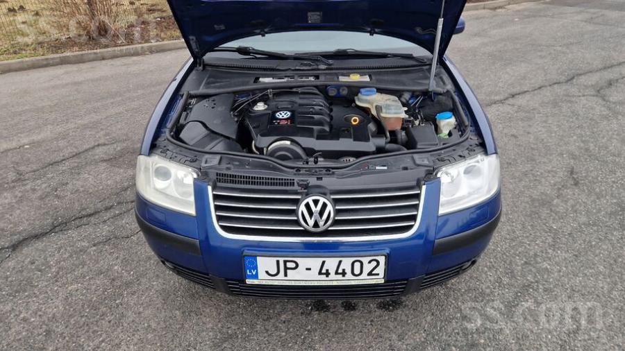 Blue Volkswagen Passat B5 2001 in Riga, with an engine capacity of 1.90 L and mileage of 0 thousand km for 1450 €, photo 15 on AUTOMOTO.COM.LV