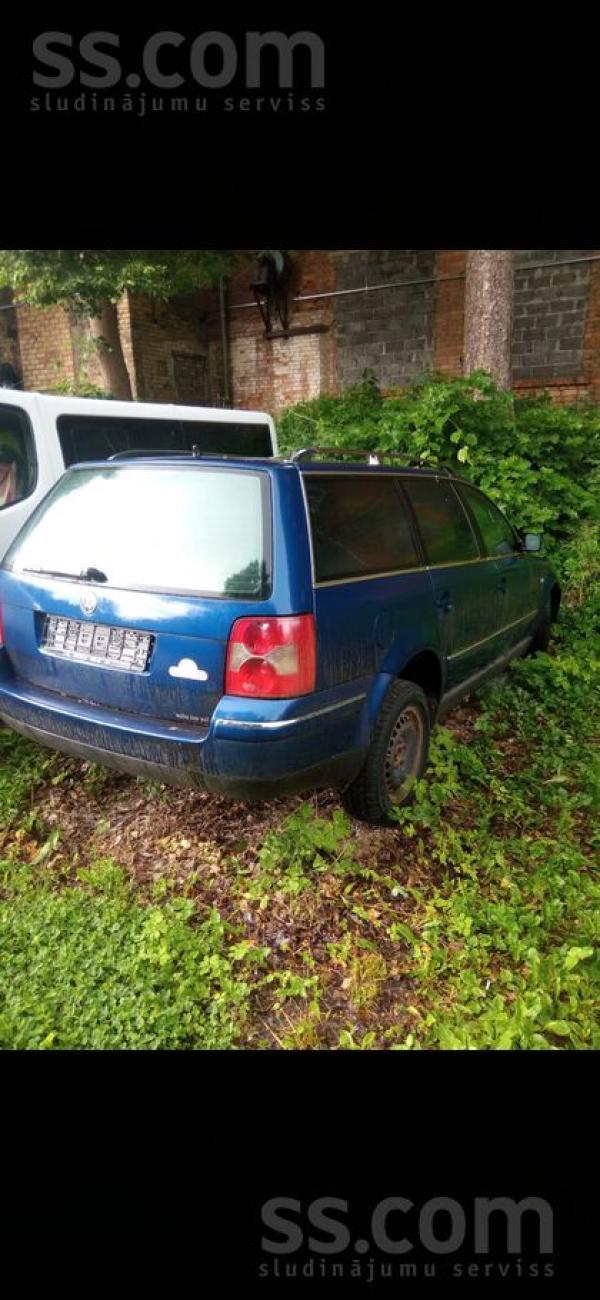 Blue Volkswagen Passat B5 2001 in Riga, with an engine capacity of 1.90 L and mileage of 300 thousand km for 550 €, photo 1 on AUTOMOTO.COM.LV