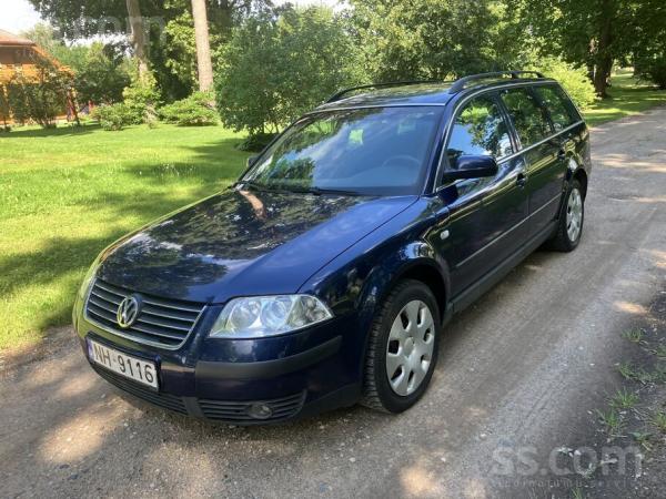 Blue Volkswagen Passat B5 2004 in Jelgava, with an engine capacity of 1.90 L and mileage of 291 thousand km for 1390 €, photo 1 on AUTOMOTO.COM.LV