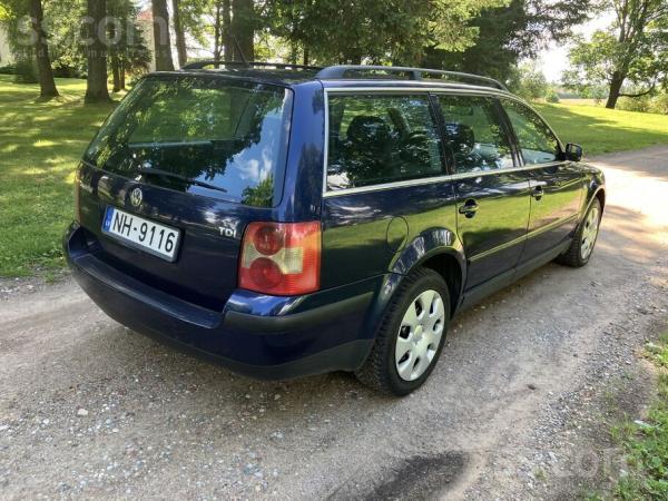 Blue Volkswagen Passat B5 2004 in Jelgava, with an engine capacity of 1.90 L and mileage of 291 thousand km for 1390 €, photo 6 on AUTOMOTO.COM.LV