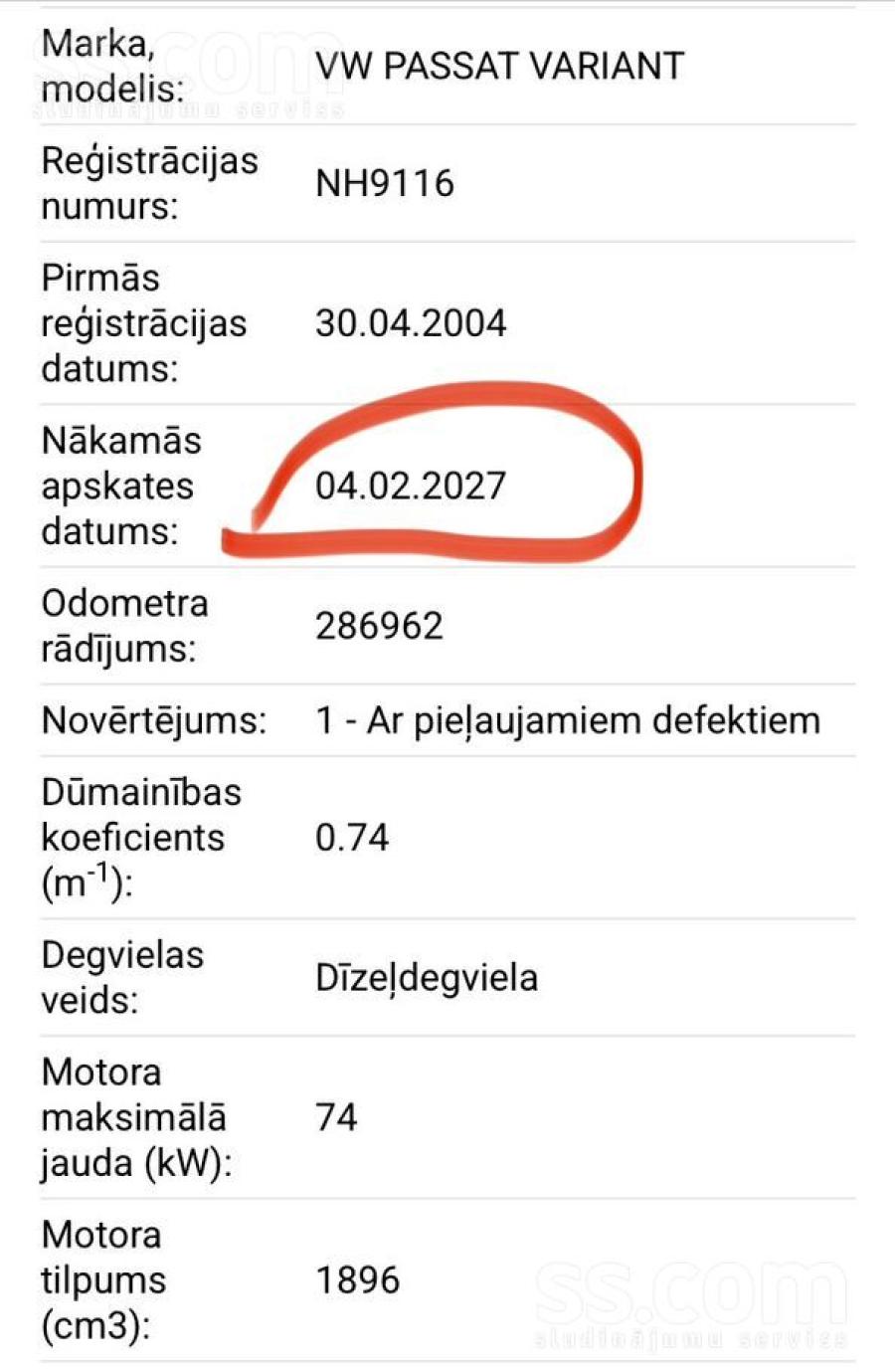 Zils Volkswagen Passat B5 2004 Jelgava, ar dzinēja tilpumu 1.90 L un nobraukumu 291 tūkst. km par 1390 €, foto 20 vietnē AUTOMOTO.COM.LV