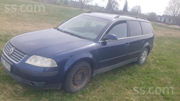 Blue Volkswagen Passat B5 2004 in Ventspils, with an engine capacity of 1.90 L and mileage of 366 thousand km for 450 €, photo 6 on AUTOMOTO.COM.LV