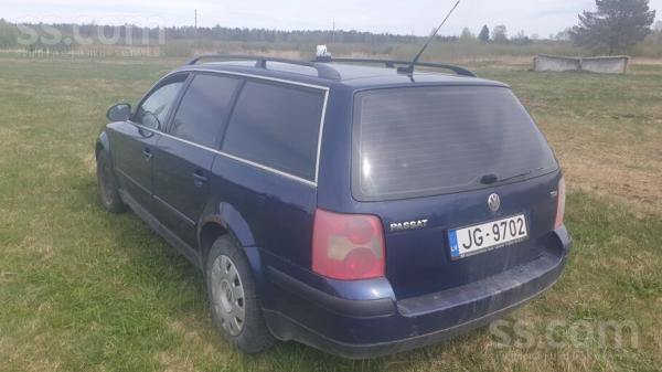 Blue Volkswagen Passat B5 2004 in Ventspils, with an engine capacity of 1.90 L and mileage of 366 thousand km for 450 €, photo 7 on AUTOMOTO.COM.LV