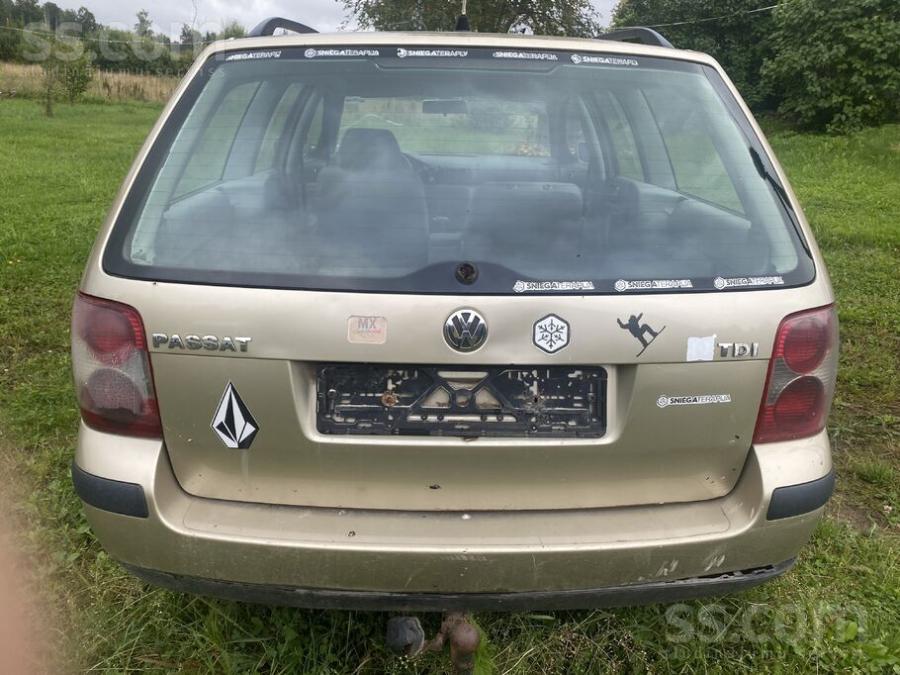 Brown Volkswagen Passat B5 2003 in Aluksne, with an engine capacity of 1.90 L and mileage of 0 thousand km for 300 €, photo 4 on AUTOMOTO.COM.LV