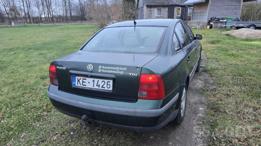 Zaļš Volkswagen Passat B5 1999 Ventspils, ar dzinēja tilpumu 1.90 L un nobraukumu 533 tūkst. km par 1350 €, foto 9 vietnē AUTOMOTO.COM.LV