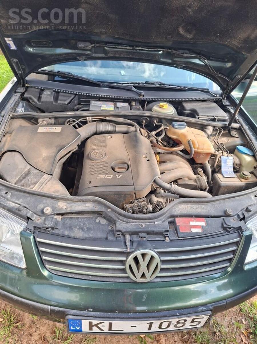 Green Volkswagen Passat B5 1997 in Gulbene, with an engine capacity of 1.80 L and mileage of 334 thousand km for 500 €, photo 7 on AUTOMOTO.COM.LV