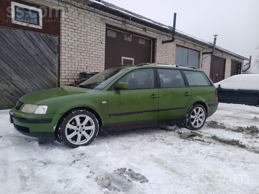 Zaļš Volkswagen Passat B5 1999 Alūksne, ar dzinēja tilpumu 1.90 L un nobraukumu 605 tūkst. km par 1030 €, foto 1 vietnē AUTOMOTO.COM.LV