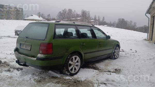Green Volkswagen Passat B5 1999 in Aluksne, with an engine capacity of 1.90 L and mileage of 605 thousand km for 1030 €, photo 2 on AUTOMOTO.COM.LV