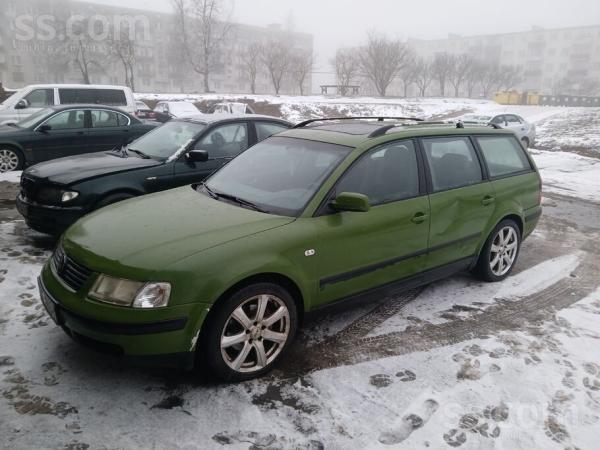 Green Volkswagen Passat B5 1999 in Aluksne, with an engine capacity of 1.90 L and mileage of 605 thousand km for 1030 €, photo 7 on AUTOMOTO.COM.LV