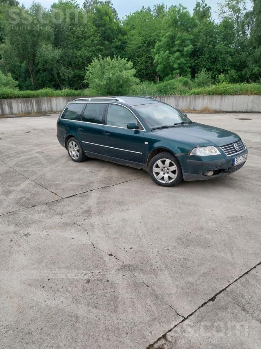 Zaļš Volkswagen Passat B5 2001 Dobele, ar dzinēja tilpumu 1.90 L un nobraukumu 370 tūkst. km par 1550 €, foto 3 vietnē AUTOMOTO.COM.LV
