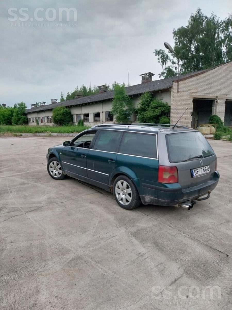 Zaļš Volkswagen Passat B5 2001 Dobele, ar dzinēja tilpumu 1.90 L un nobraukumu 370 tūkst. km par 1550 €, foto 4 vietnē AUTOMOTO.COM.LV