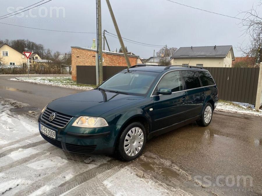 Green Volkswagen Passat B5 2002 in Daugavpils, with an engine capacity of 1.90 L and mileage of 0 thousand km for 2450 €, photo 1 on AUTOMOTO.COM.LV