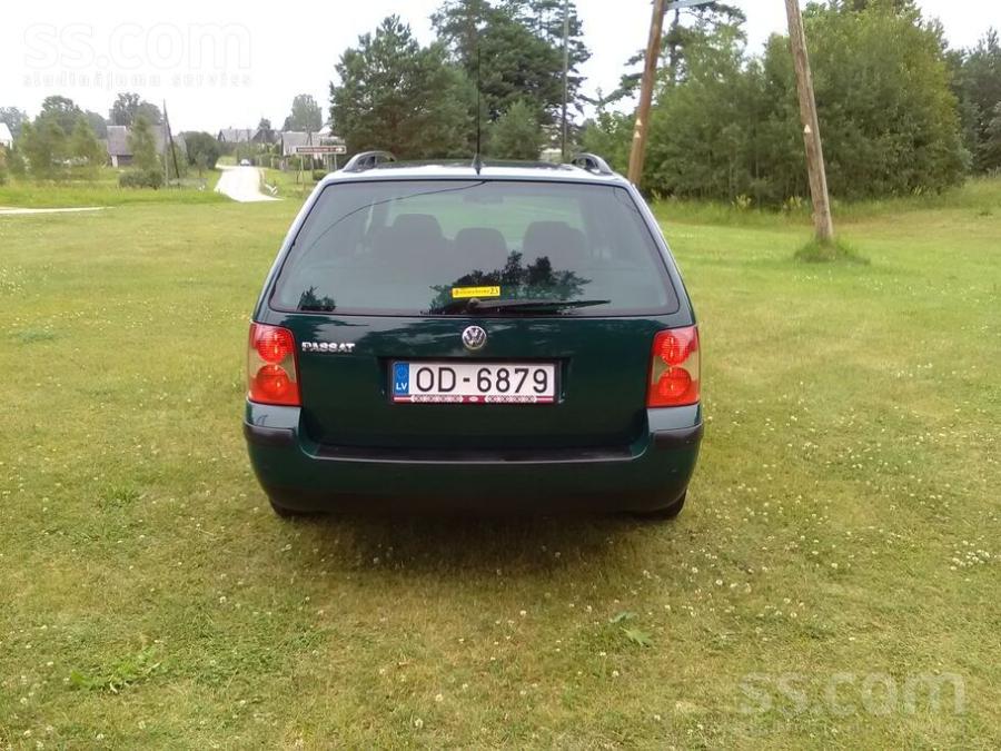 Zaļš Volkswagen Passat B5 2003 Rēzekne, ar dzinēja tilpumu 1.90 L un nobraukumu 291 tūkst. km par 2450 €, foto 1 vietnē AUTOMOTO.COM.LV